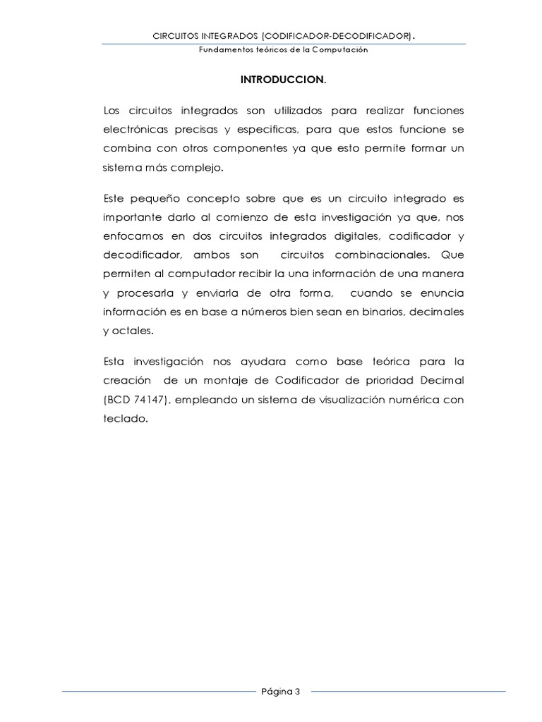 Circuitos Integrados Codificadores y Decodificadores | PDF | Diodo ...