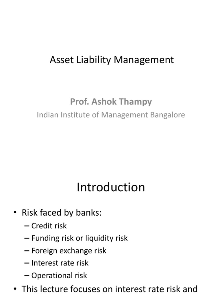 Lecture 7 and 8 - Asset Liabililty Management | PDF | Bond Duration ...