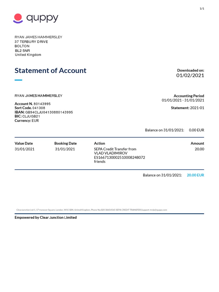 02-2021 Statement of Account | PDF