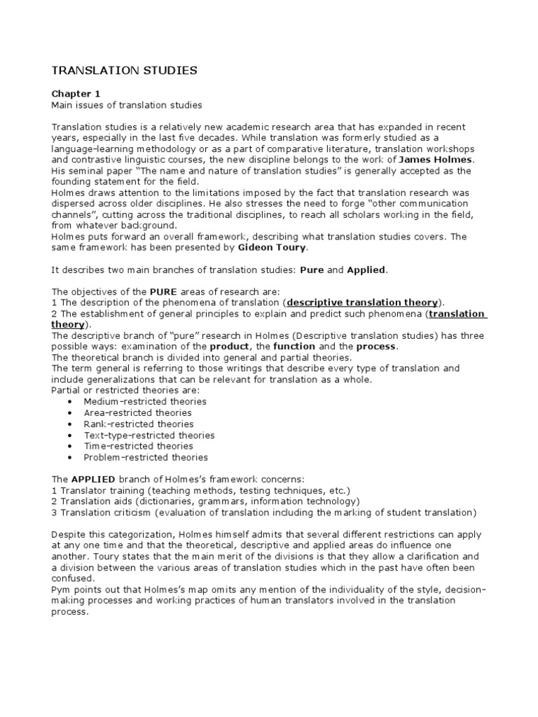 Translation Studies | PDF | Translations | Linguistics