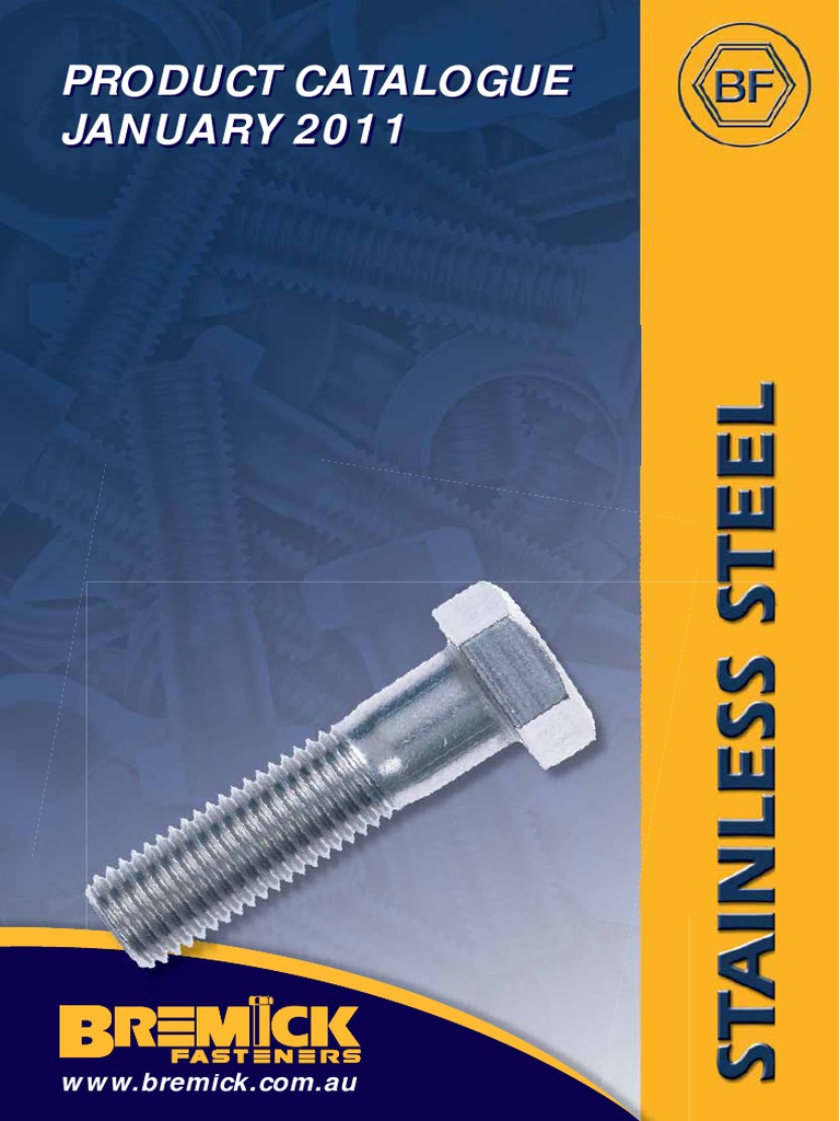 Catalog - Fastener Stainless 2011 | PDF | Screw | Joining