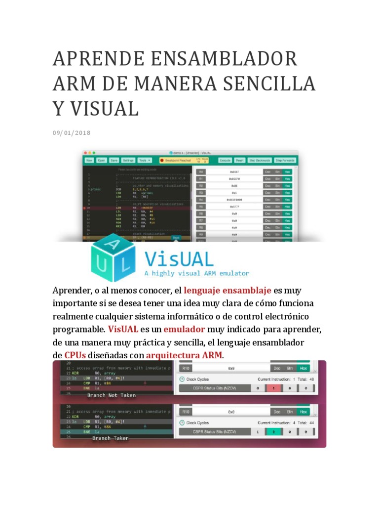 Aprende Ensamblador Arm de Manera Sencilla y | PDF | Lenguaje ...