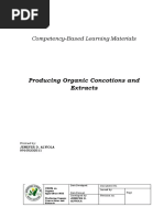 CBLM Organic Vegetables | PDF | Vegetables | Organic Farming