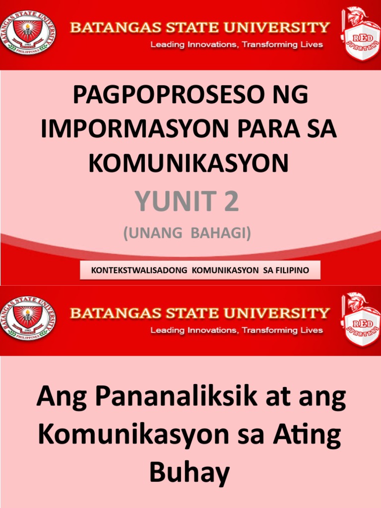 Yunit 2 | PDF