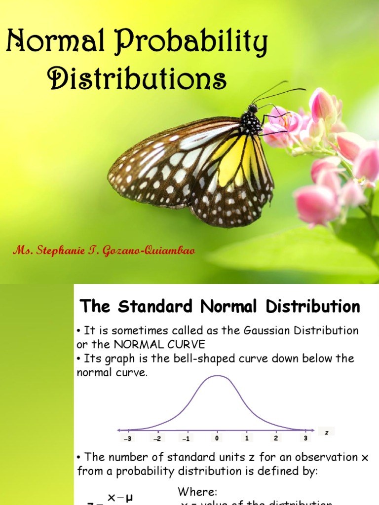 6 Normal Probability Distributions | PDF | Normal Distribution | Probability Distribution