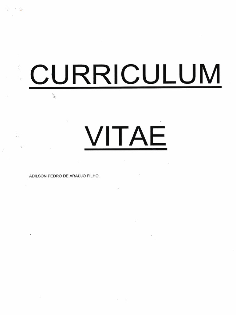 Curriculo Adilson | PDF