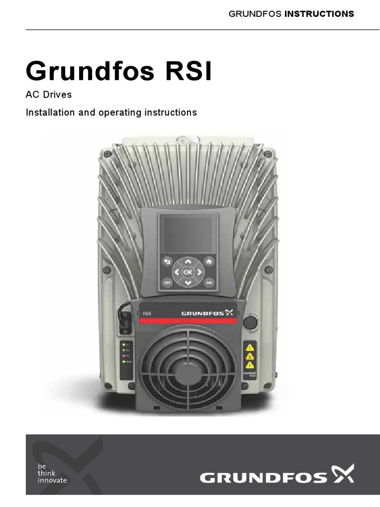 Grundfos RSI: AC Drives Installation and Operating Instructions | PDF ...