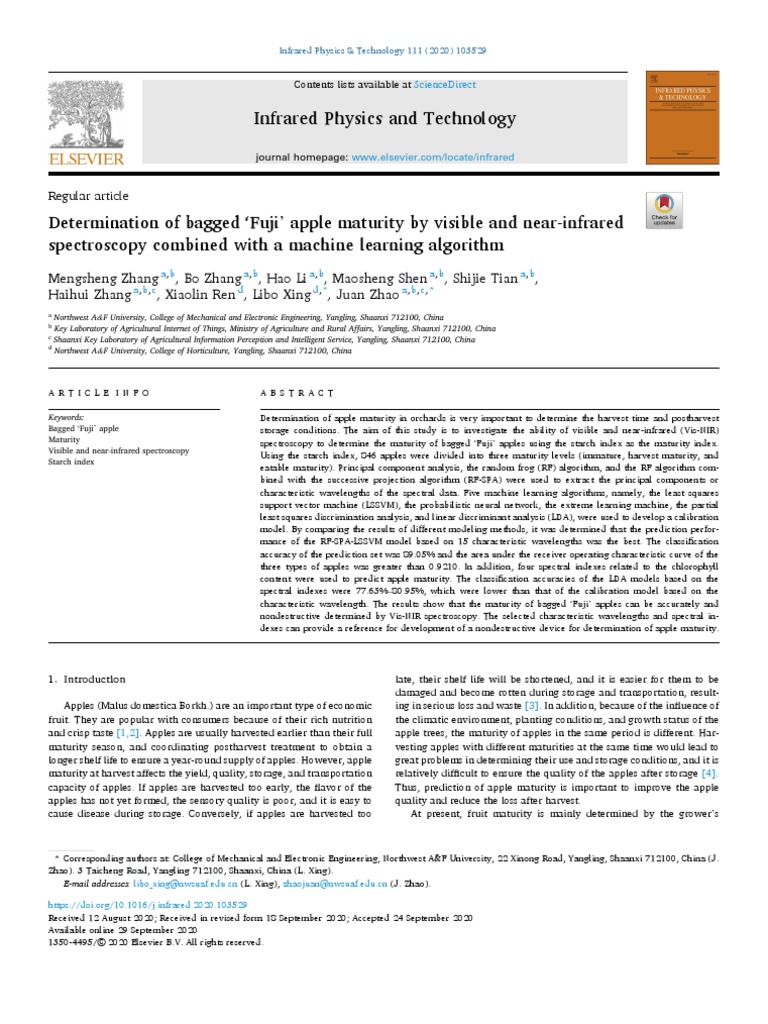 Infrared Physics and Technology | PDF | Receiver Operating ...