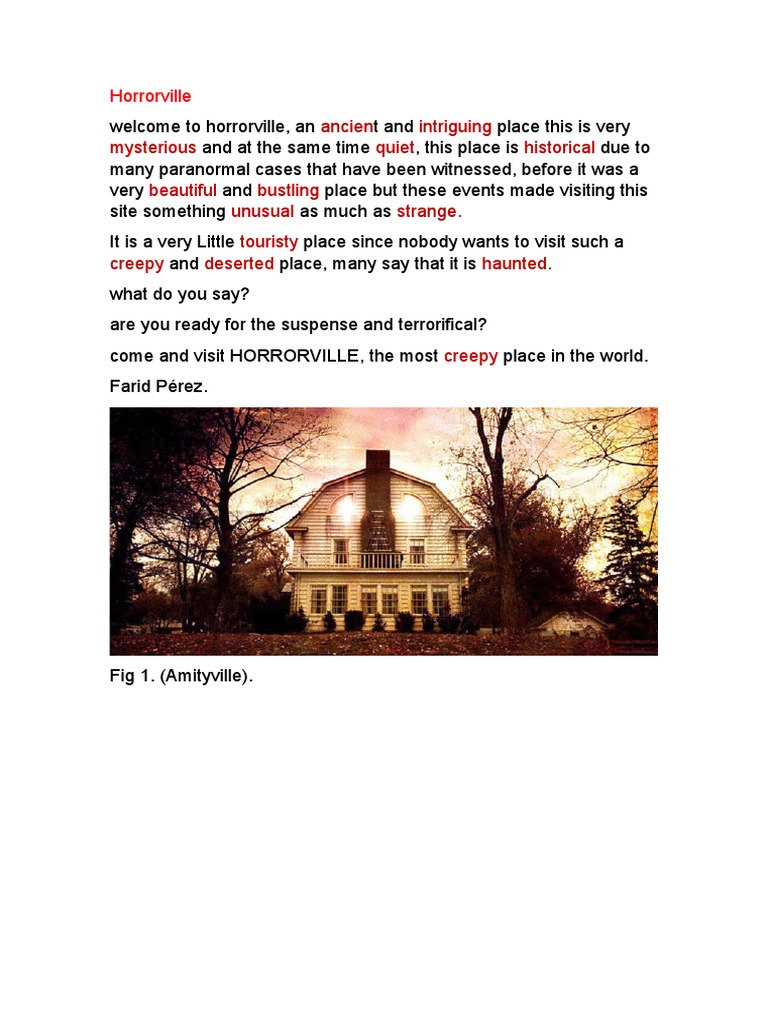 Haunted Horrorville Awaits You | PDF