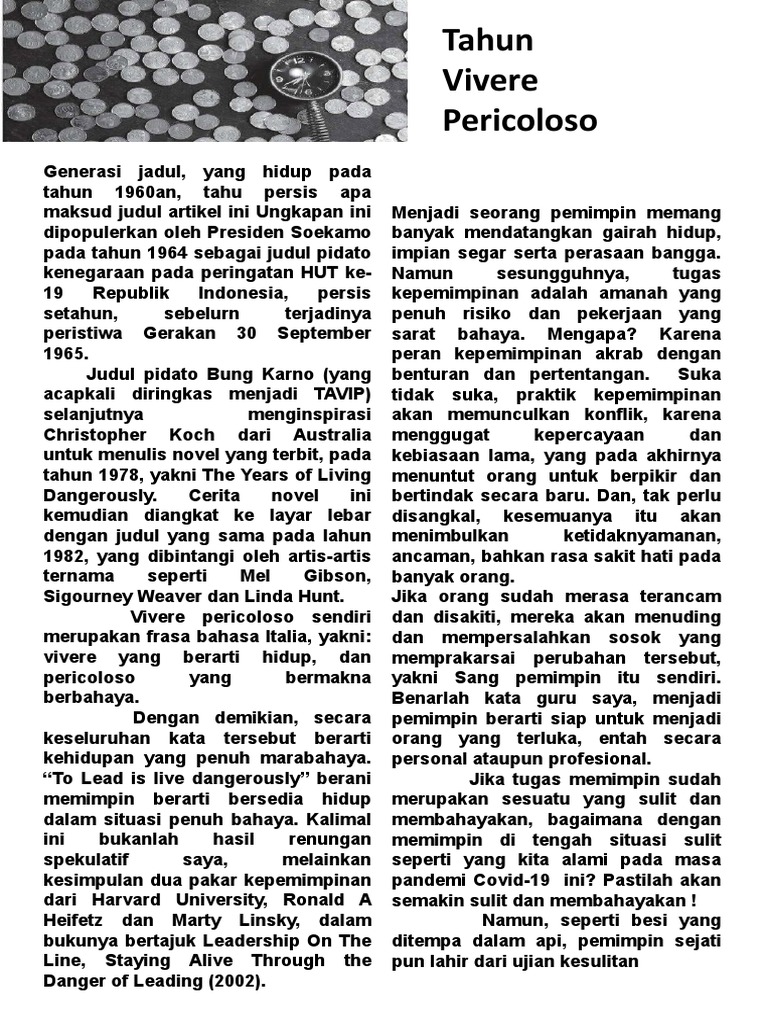 Tahun Vivere Pericoloso | PDF
