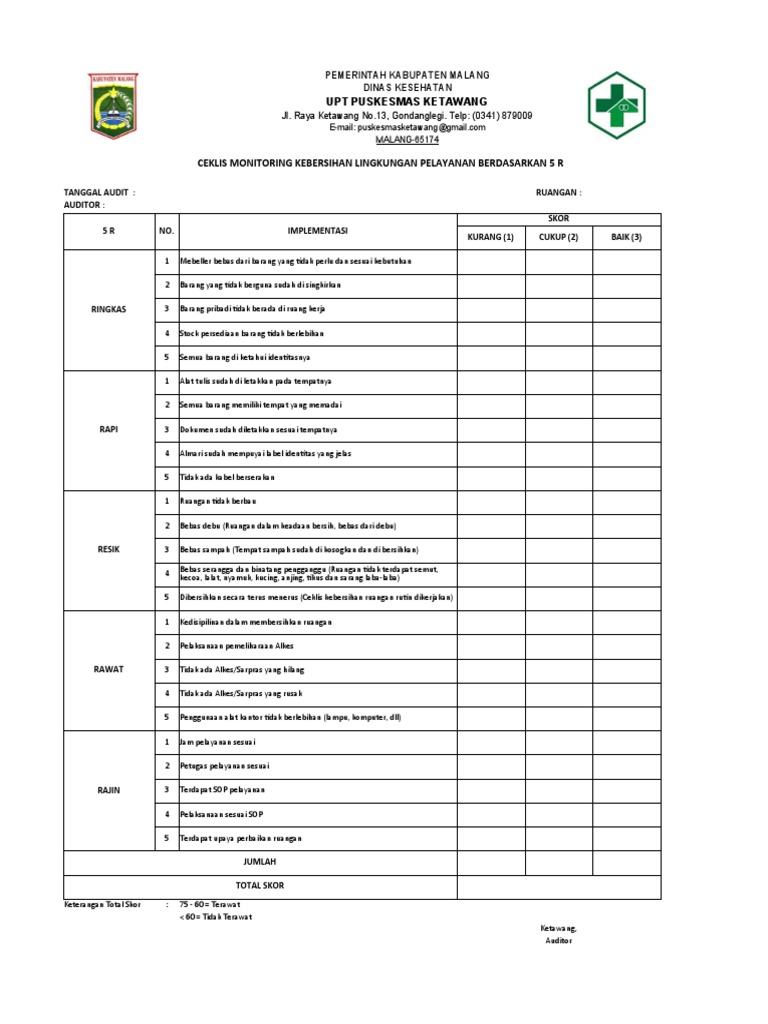 Checklist 5R | PDF