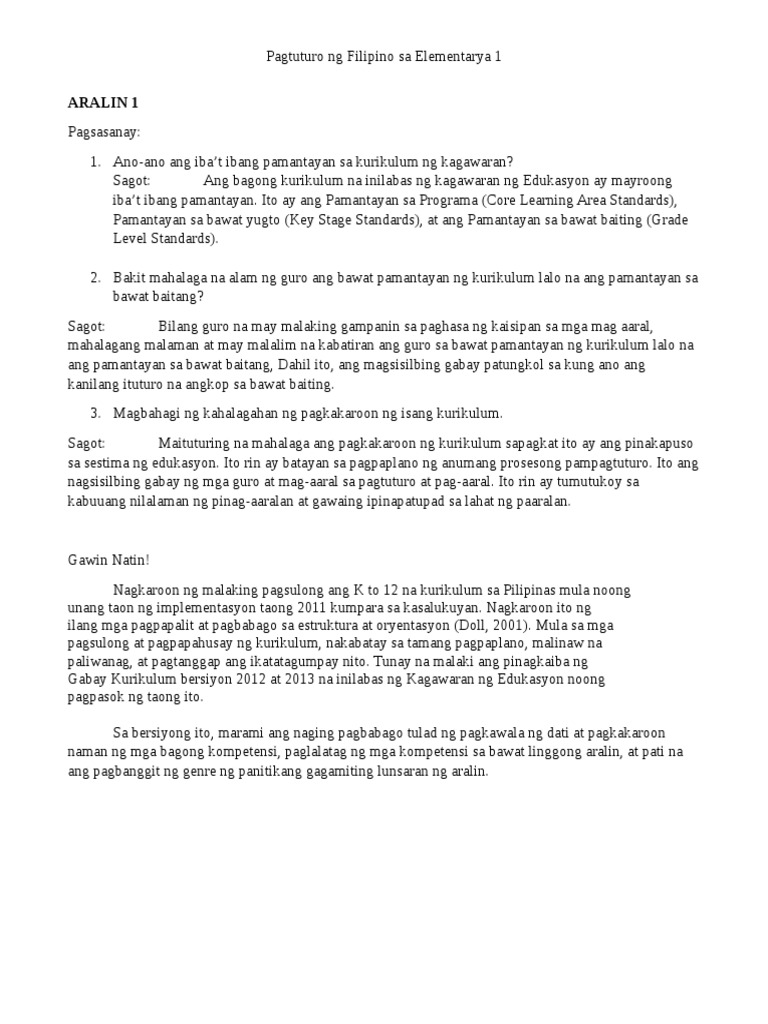 Filipino Finals | PDF