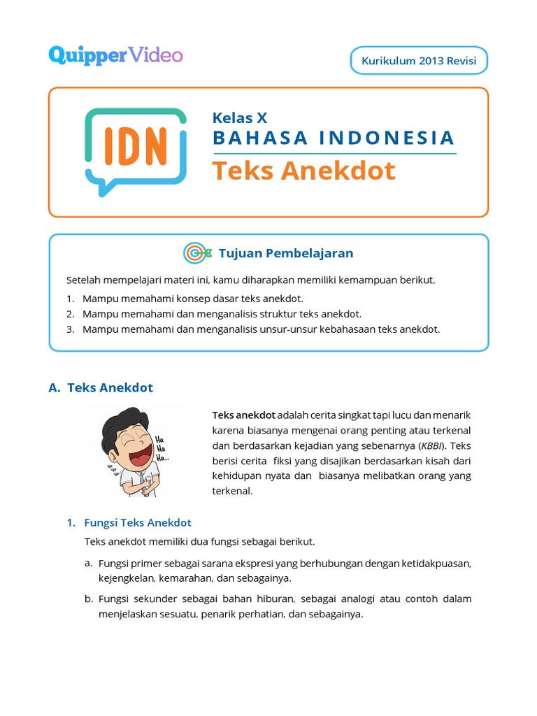 Modul Teks Anekdot | PDF