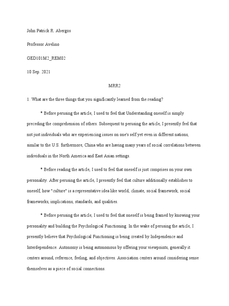 MRR2 | PDF