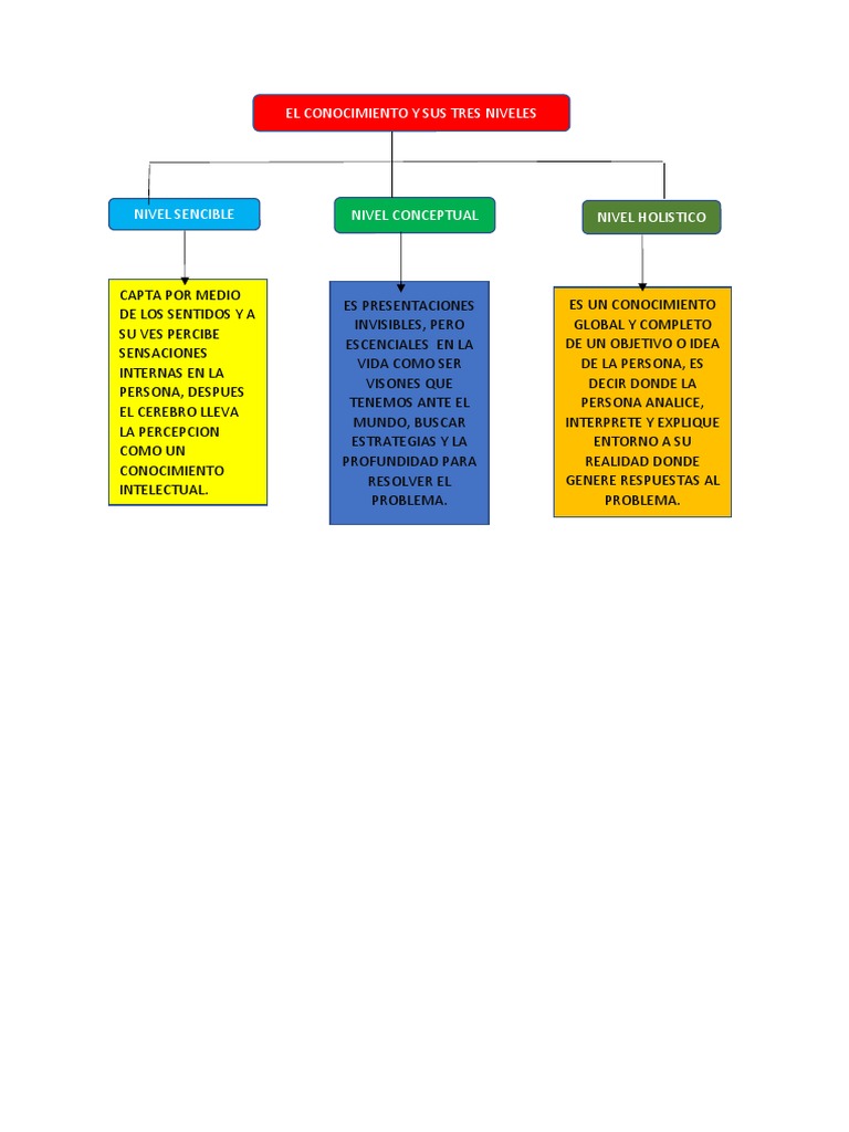El Conocimiento y Sus Tres Niveles | PDF