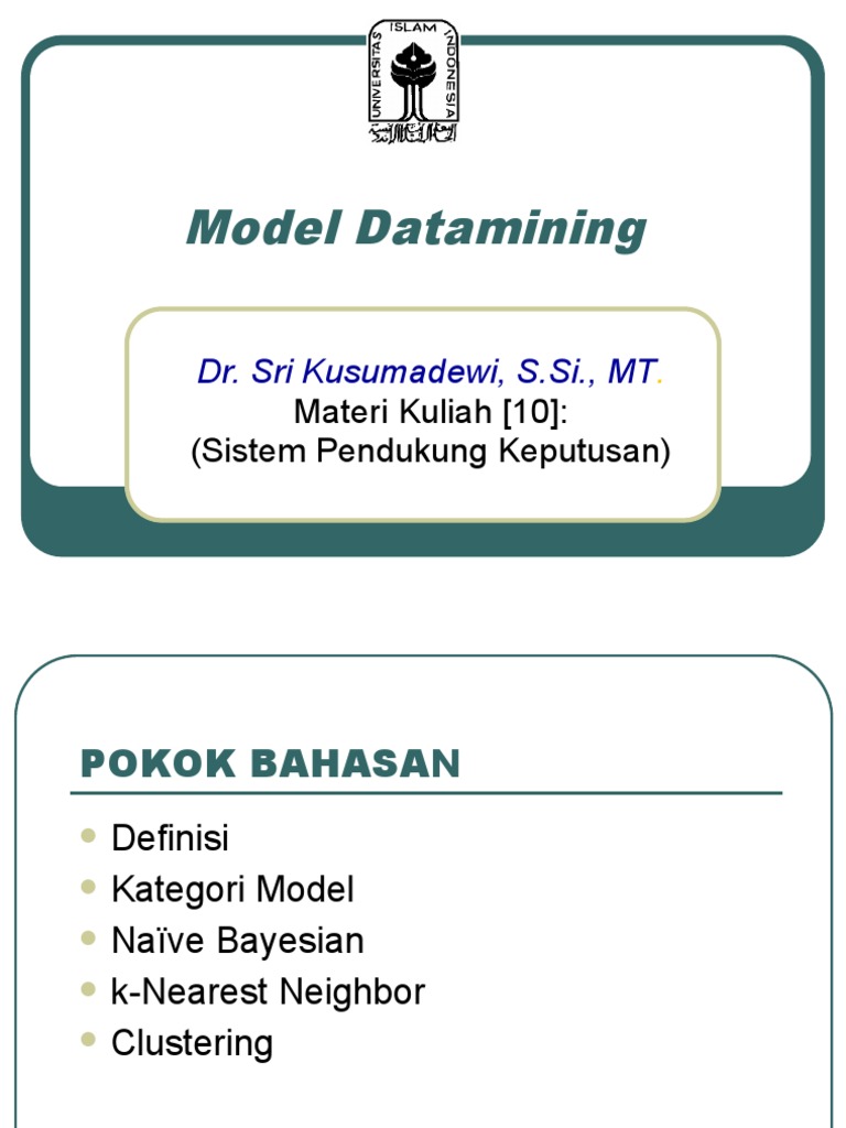 Model Data Mining | PDF