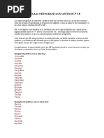 Reglas ortográficas: mb, mp, nv y nf | PDF