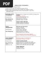 Concierge Task List | PDF