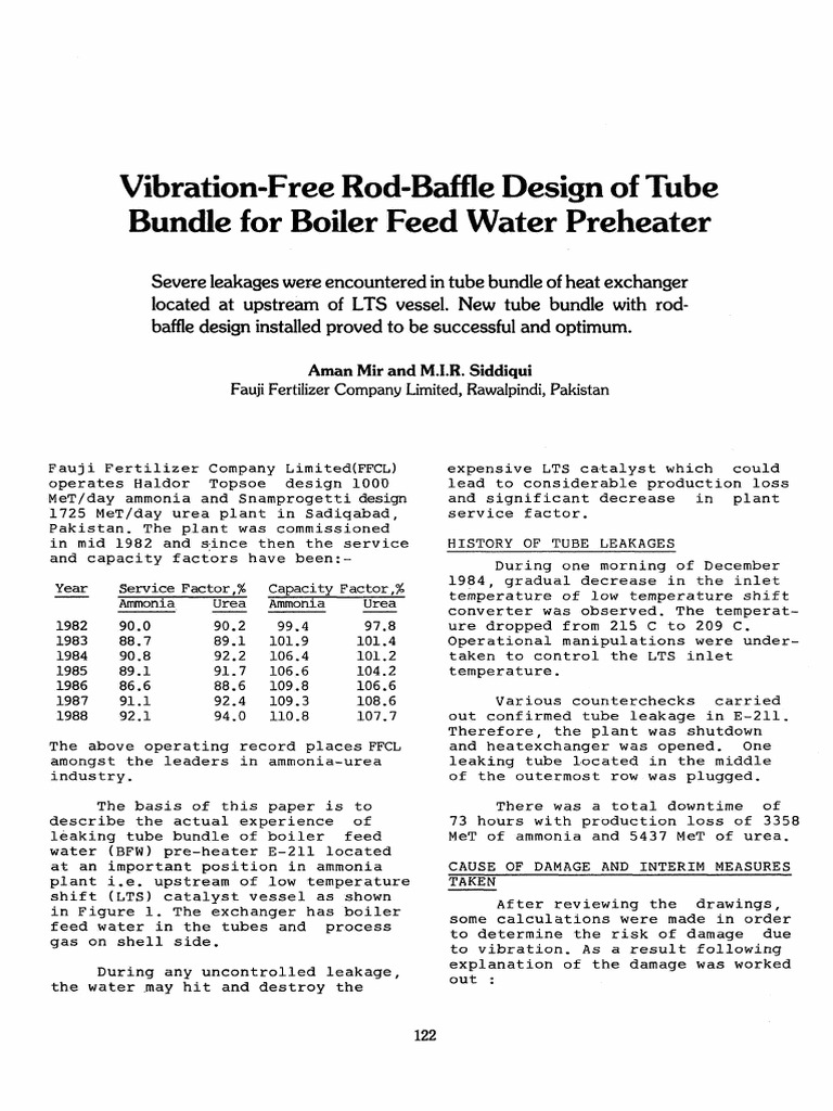 Vibration-Free Rod-Baffle Heat Exchanger | PDF | Boiler | Energy Technology