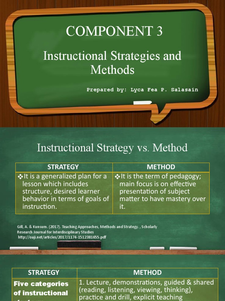 Instructional Strategies and Methods | PDF