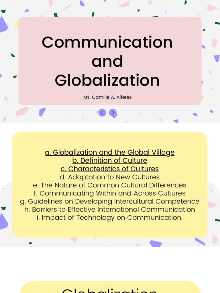 Globalization and Cultural Communication | PDF | Globalization ...