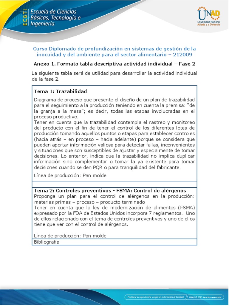 Anexo 1 - Tabla Descriptiva - Actividad Individual - Fase 1 | PDF