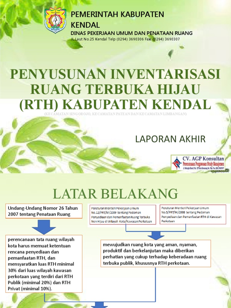 Laporan Akhir RTH | PDF