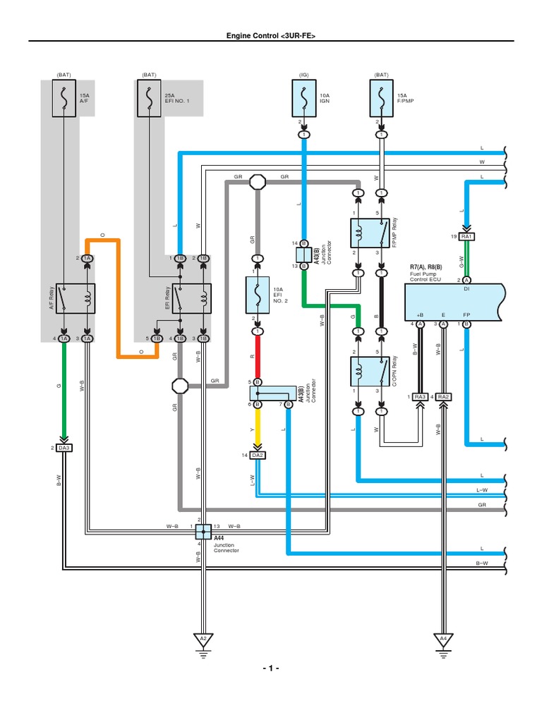 Engine Control System 3UR FE | PDF | Engines | Chemical Energy Sources