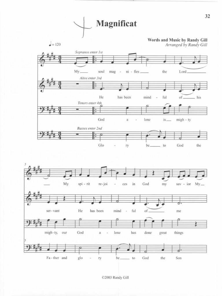 Magnificat Lyrics | PDF | Music Performance | Choral Music