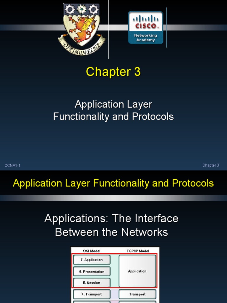03 Application Layer Functionality And Protocols Download Free Pdf