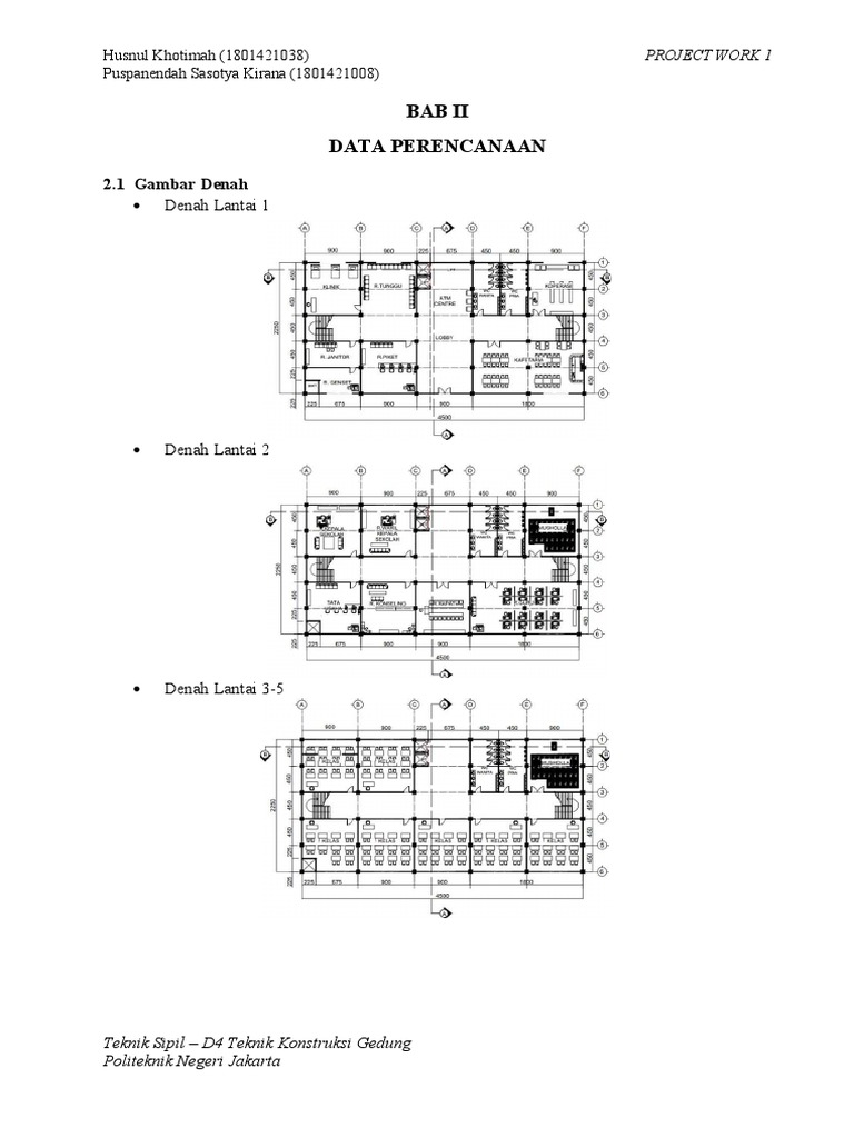 Bab Ii - Data Perencanaan | PDF