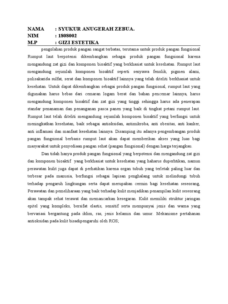 GIZI ESTETIKA (Bu, Oza) | PDF