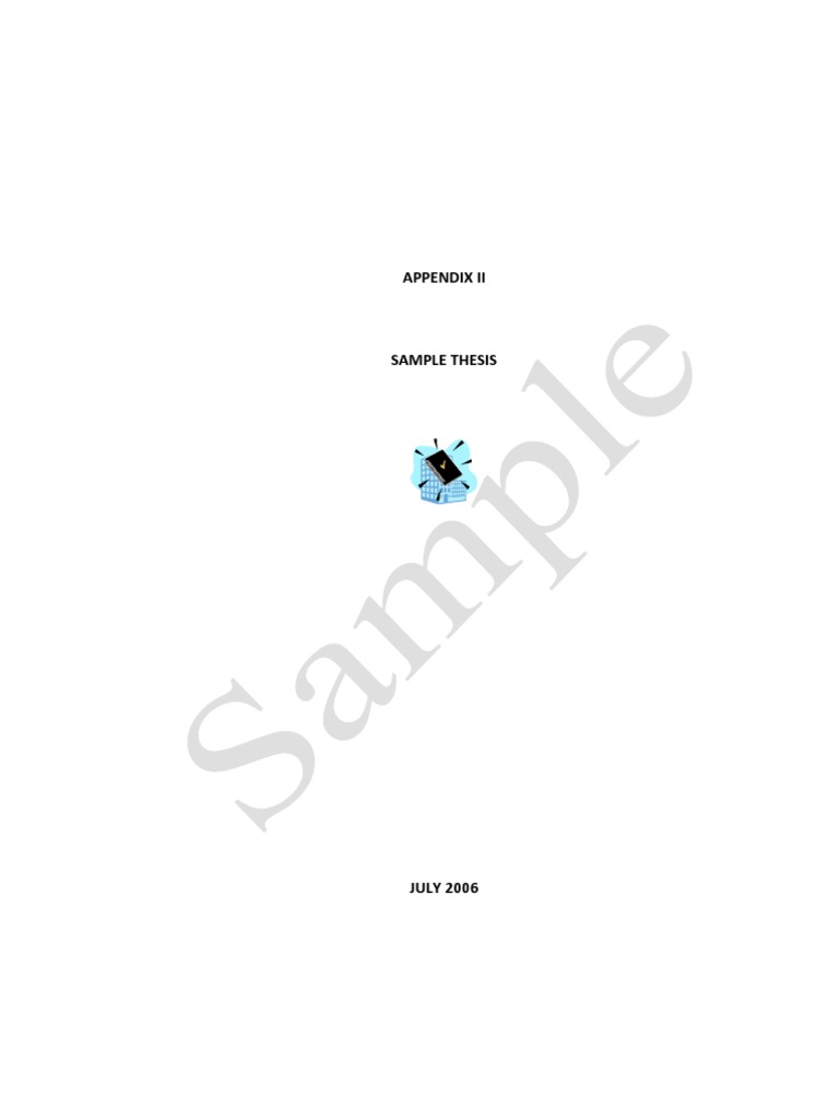 Appendix 2 Samples | PDF | Thesis | Apa Style