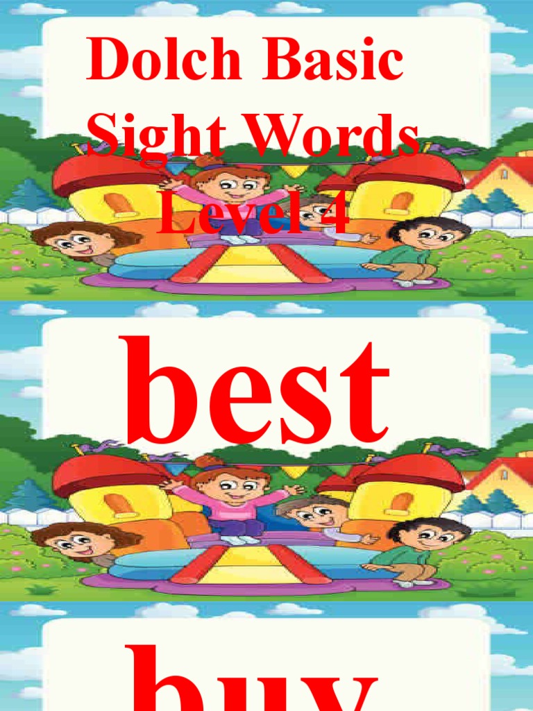 Grade 4 Dolch Sight Words List | PDF