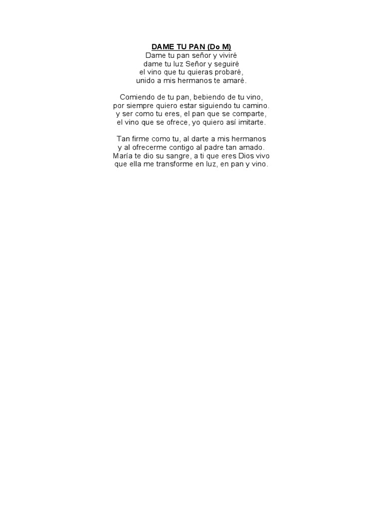 Dame Tu Pan - en Torno Al Pan | PDF