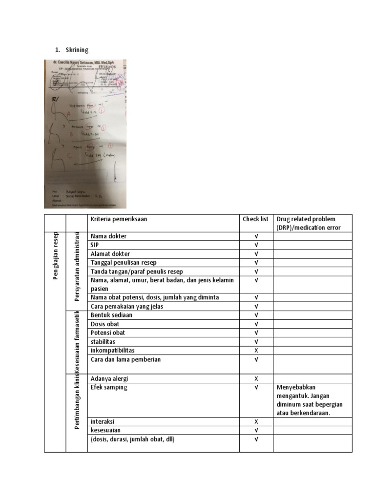 Tugas Skrining Resep Pdf