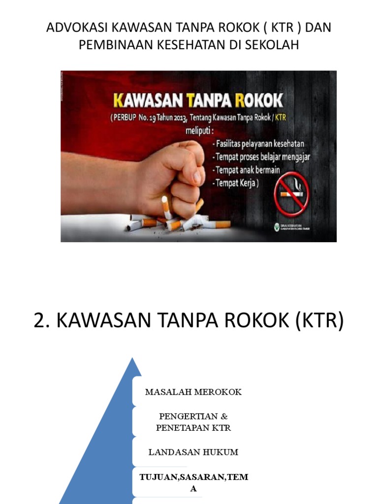 Advokasi Kawasan Tanpa Rokok (KTR) | PDF