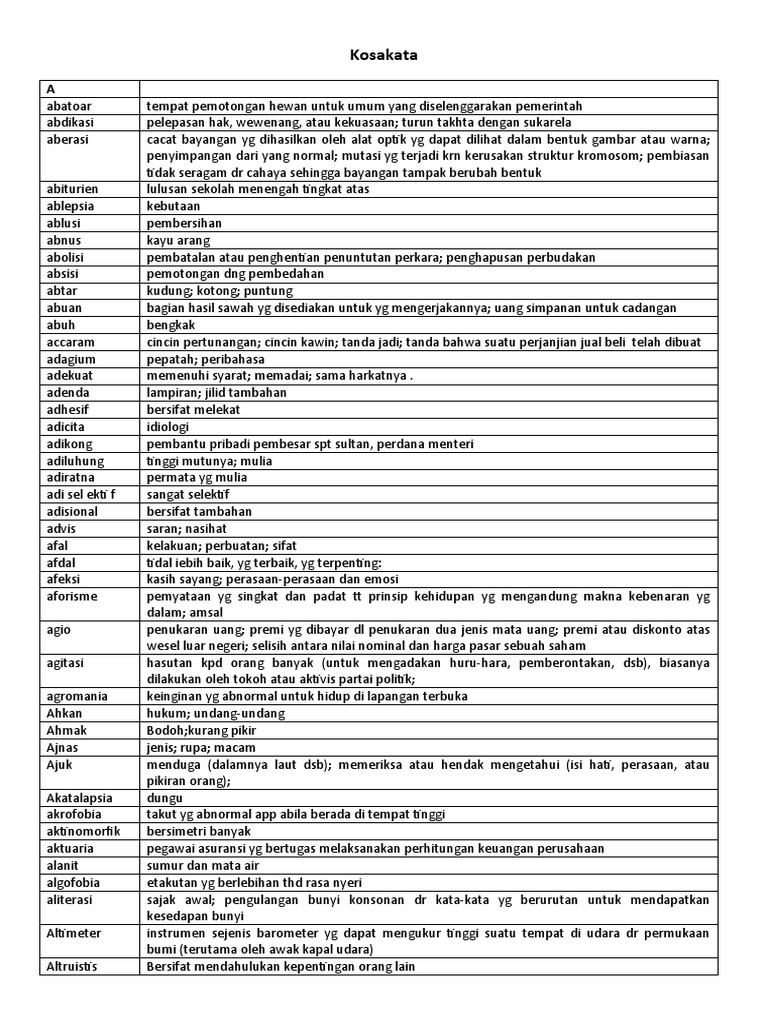 Kosakata Buku 3 | PDF