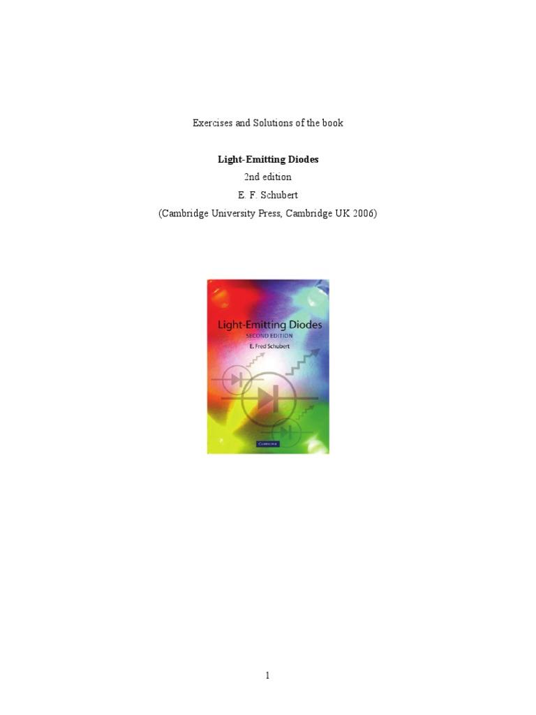 A LED Book Exercises | PDF | Light Emitting Diode | Optical Fiber