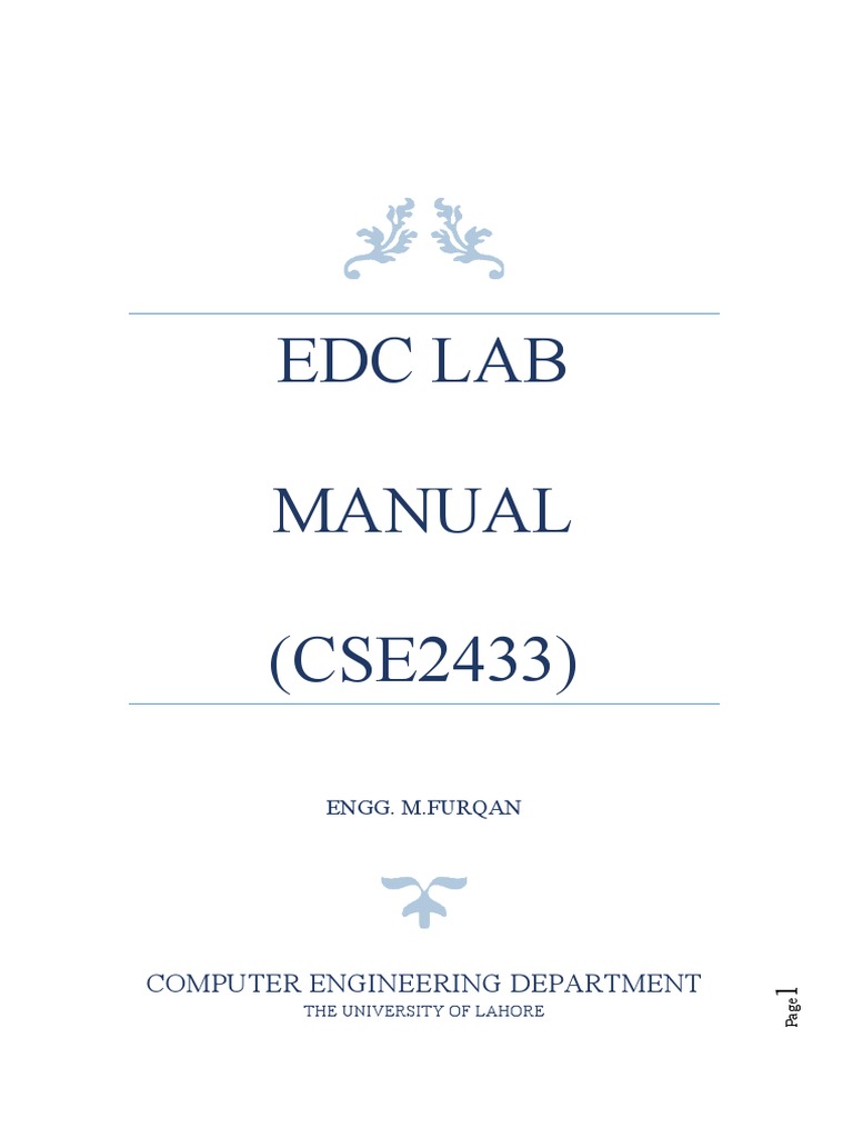 List of Edc Manual | Download Free PDF | Rectifier | P–N Junction