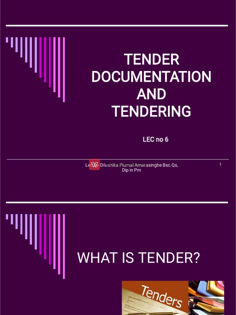 Tender Process N Documentation | PDF | Pricing | Procurement