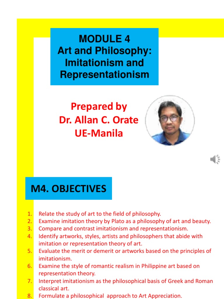 Art and Philosophy: Imitationism and Representationism: Prepared by Dr ...