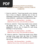 Tagalog Mass Commentator Guide | PDF