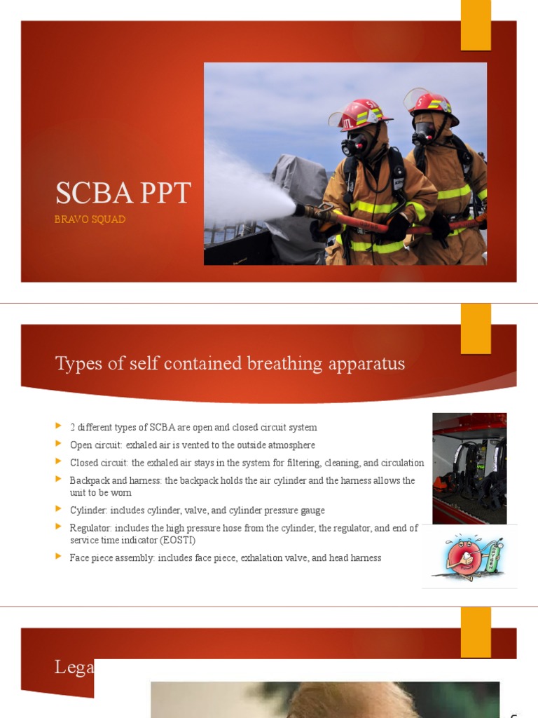 SCBA PPT With Pics | Download Free PDF | Safety | Industrial Gases