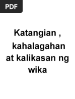 Mga Halimbawa NG Salitang Lalawiganin Delete | PDF