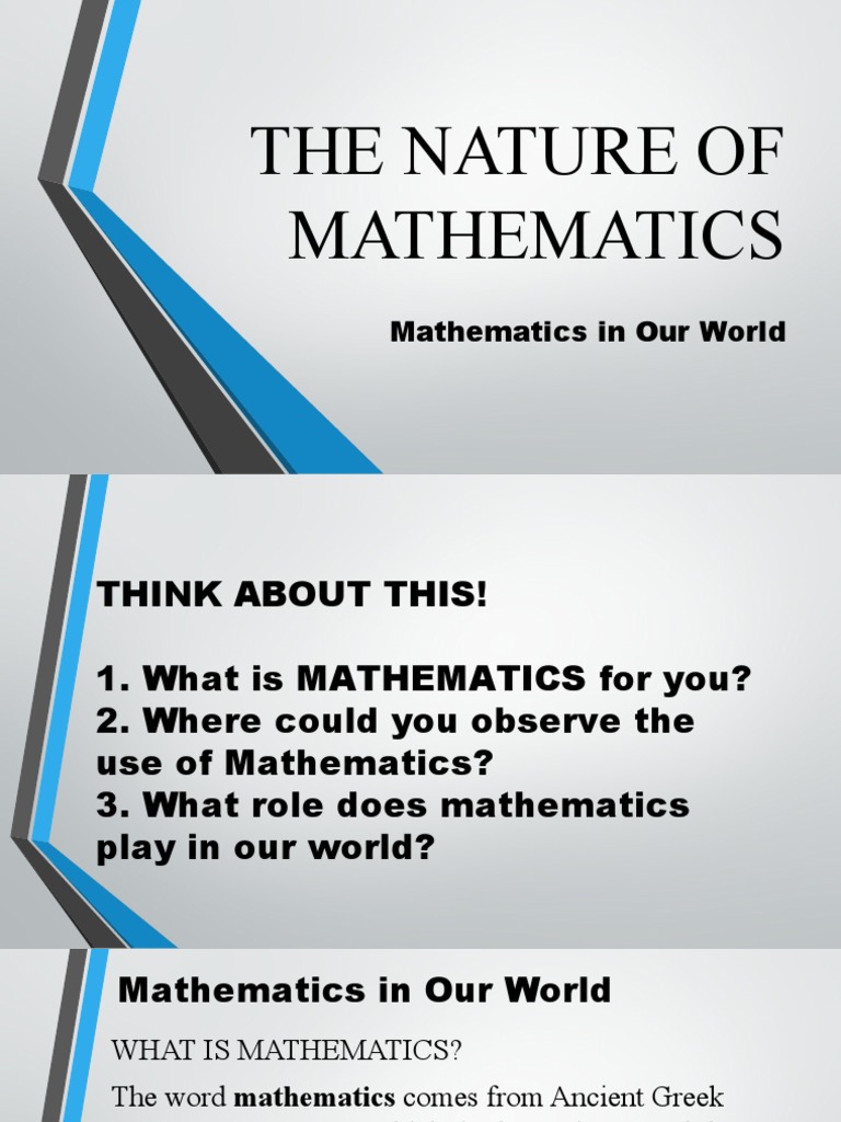 The Role of Mathematics in Nature | PDF | Pattern | Mathematics