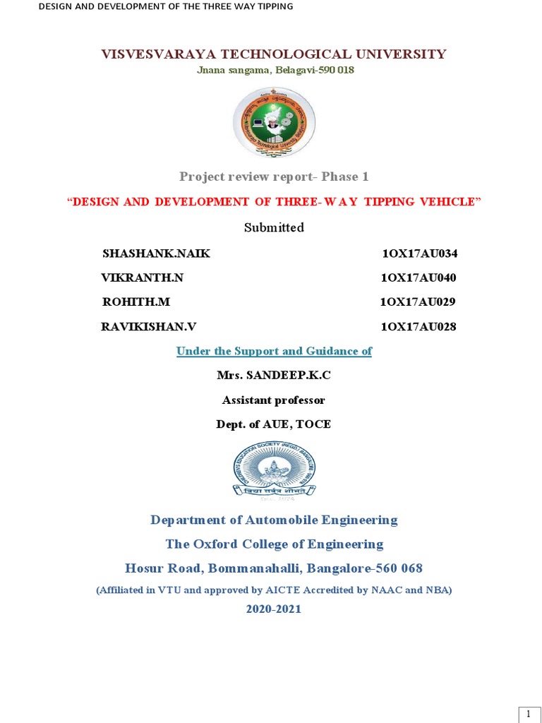 3 Way Tipping Project 2k21 50 Pages | PDF | Classical Mechanics ...