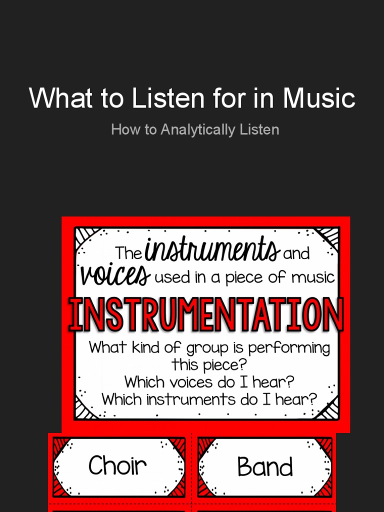 Music Listening Guide | PDF