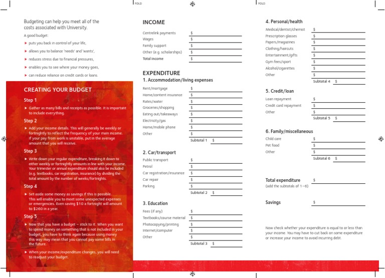 University Budgeting Guide | PDF | Credit | Finance & Money Management