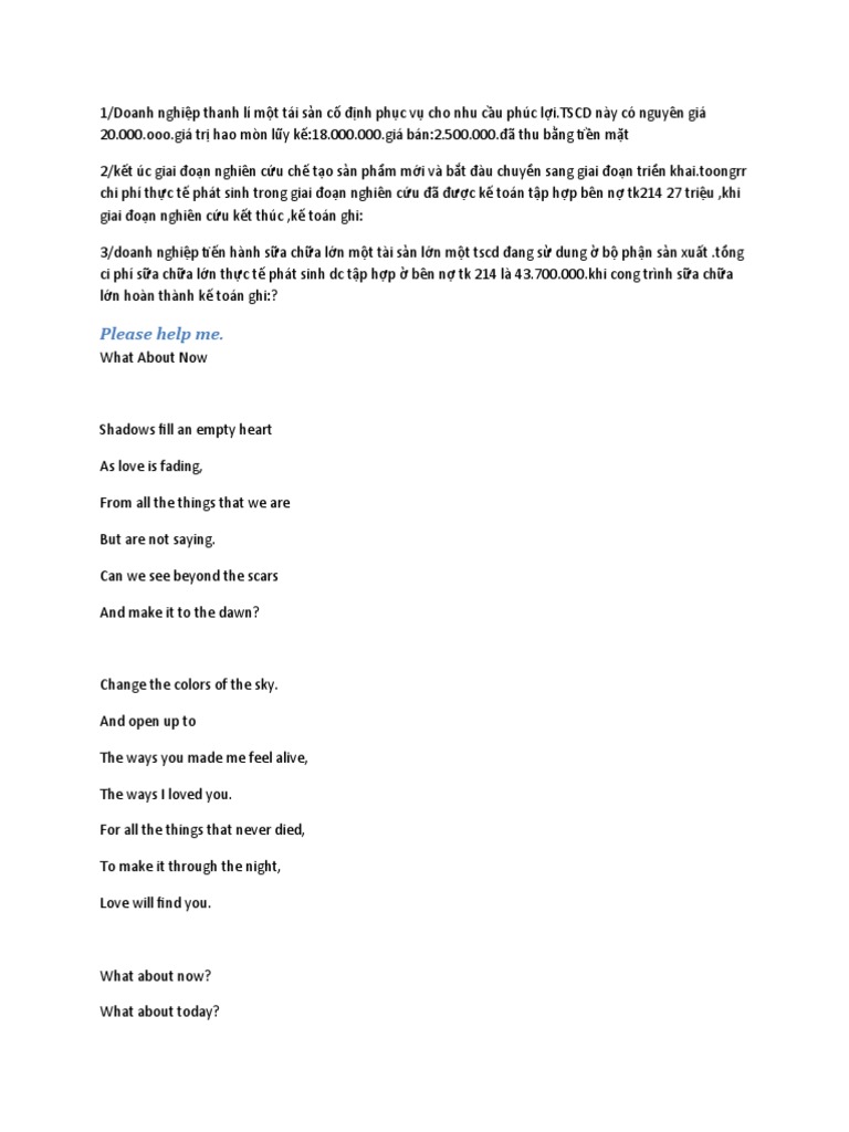 Please Help Me | PDF | Self-Improvement | Poetry